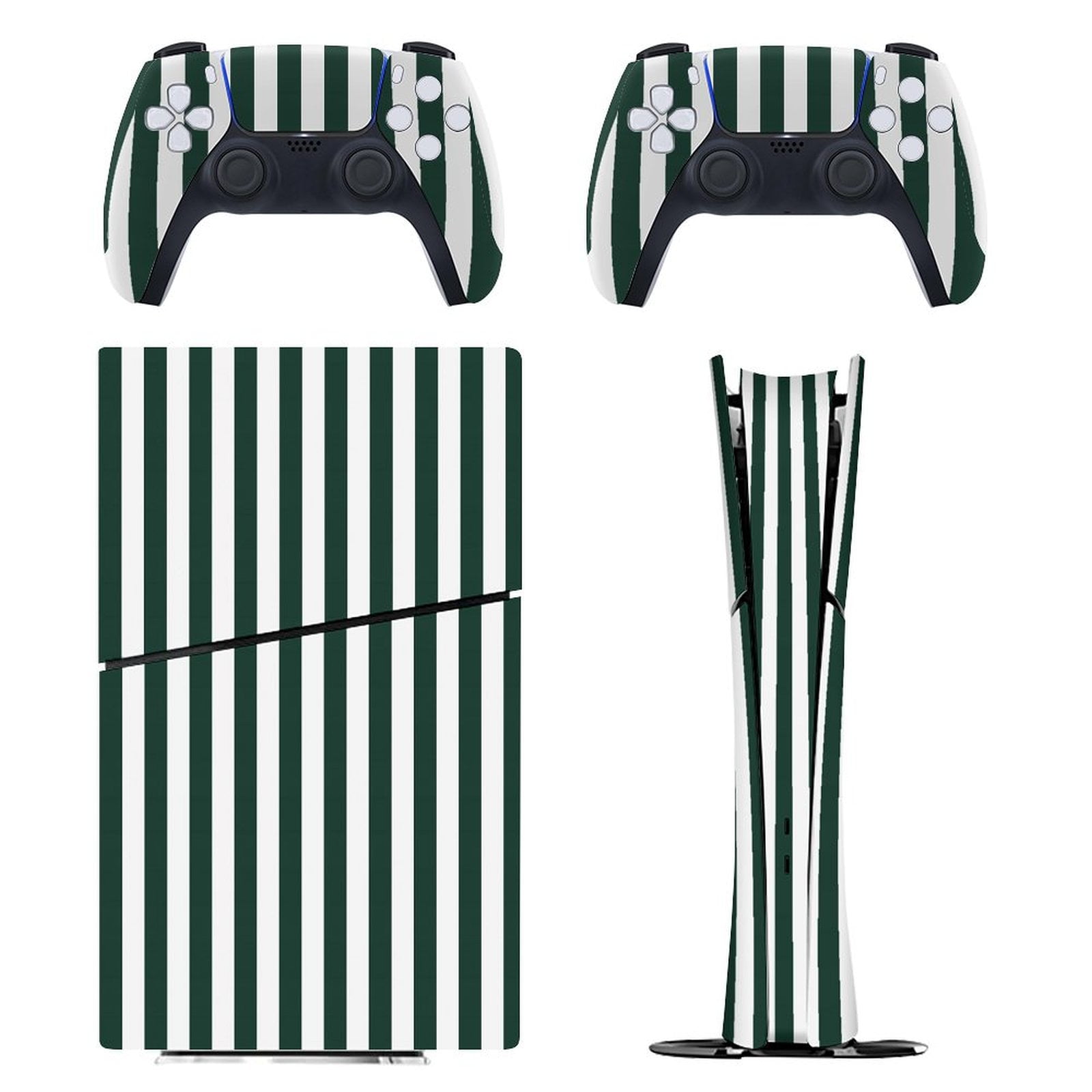 Aesthetic Grey Green And White Vertical PS5/PS5 Slim Digital Disc Skin ...