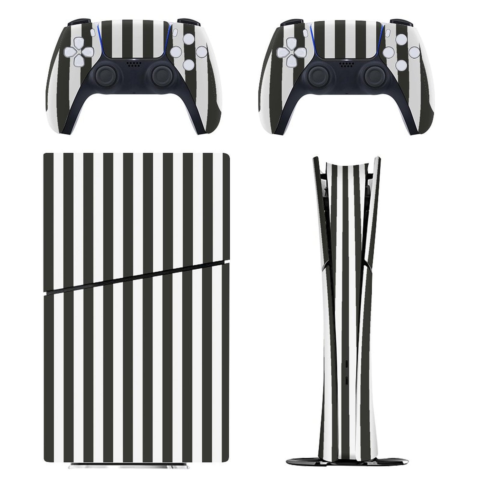 Aesthetic Grey Olive And White Vertical PS5/PS5 Slim Digital Disc Skin ...