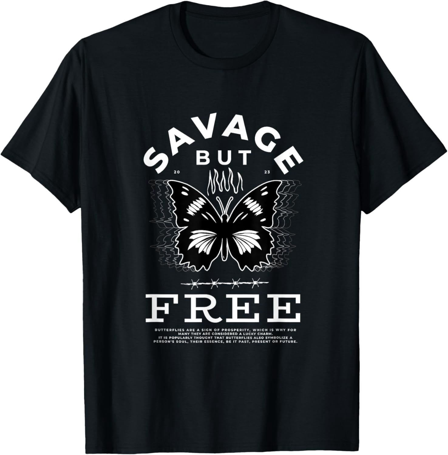 Aesthetic Grunge Savage But Free Aesthetic Goth T-Shirt men and women ...