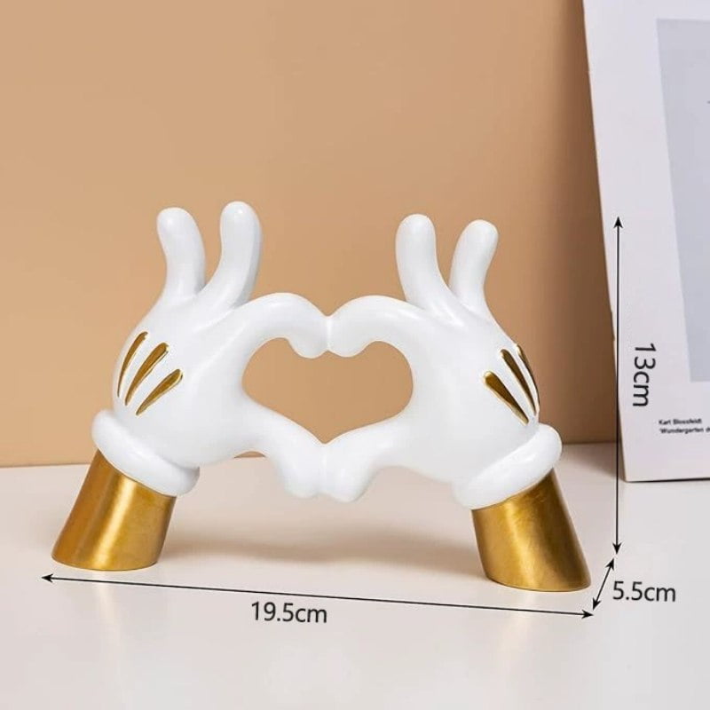 Aesthetic Hand Figurines Worship Money Creative Resin Sculpture Art ...
