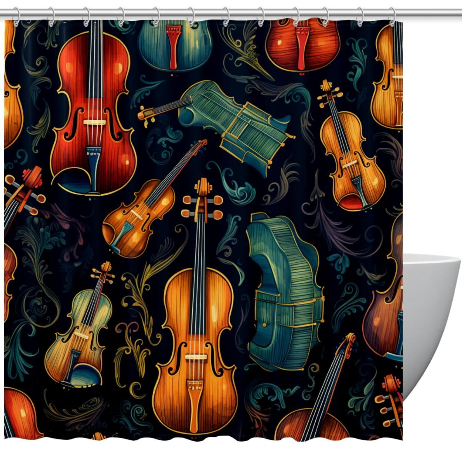 Aesthetic Instruments Shower Curtain for Bathroom, Waterproof and ...