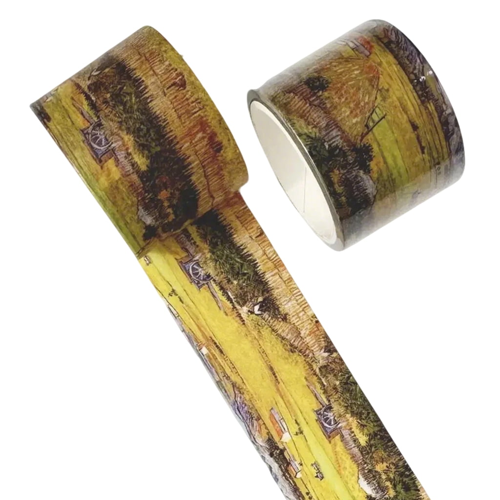 Aesthetic Journal Tape 30mm Wide Oil Painting Decorative Tape for ...