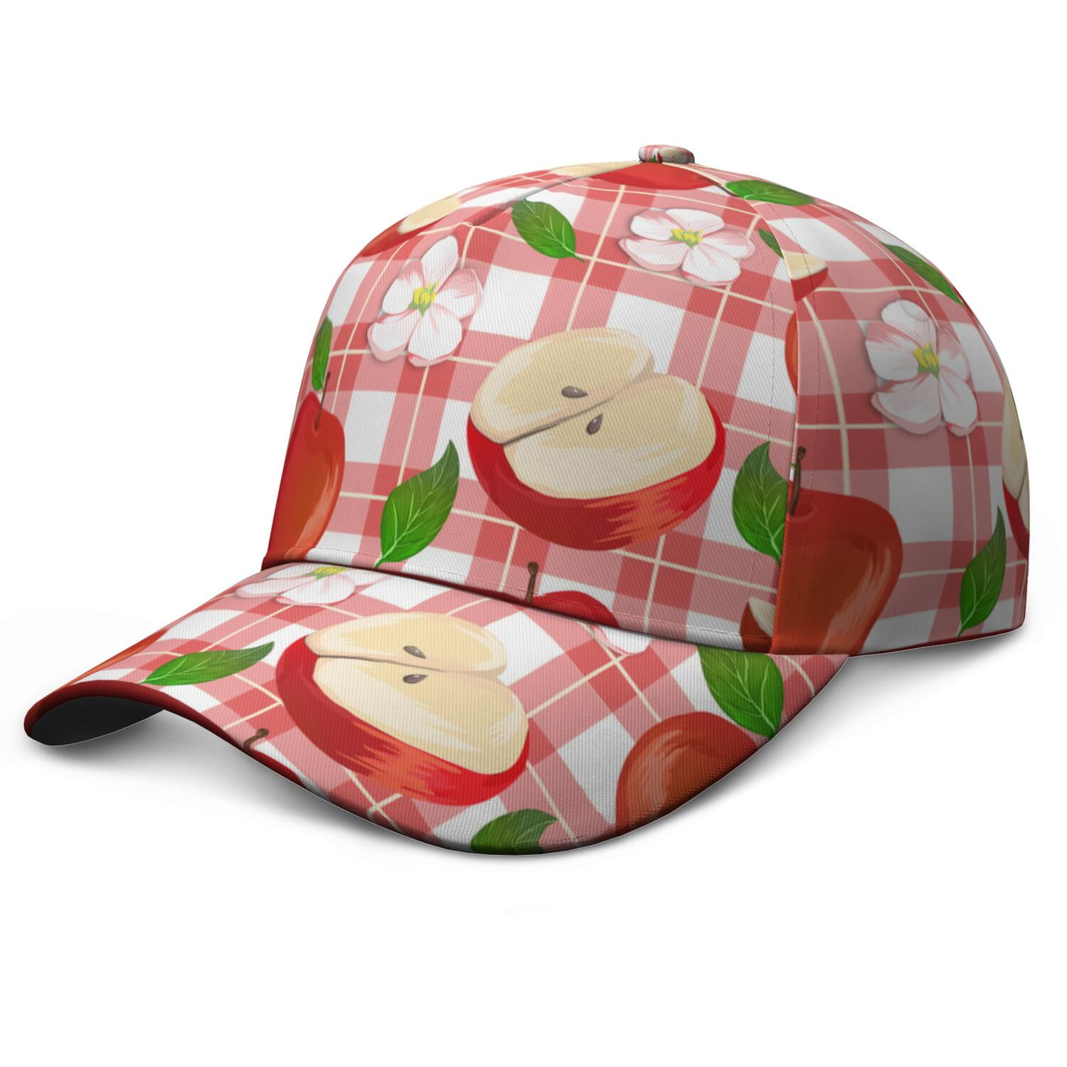 Aesthetic Kawaii Apple Painting Baseball Cap - Funny Cartoon Red ...