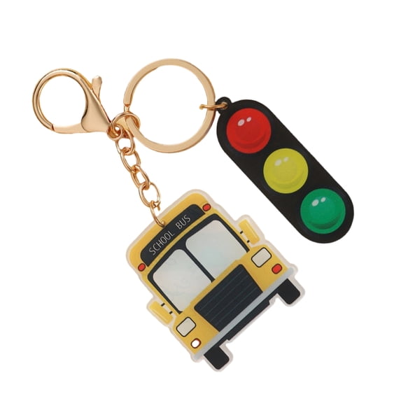 Aesthetic Keychain Charm,School Bus Bag Charm Pendant School Bus ...
