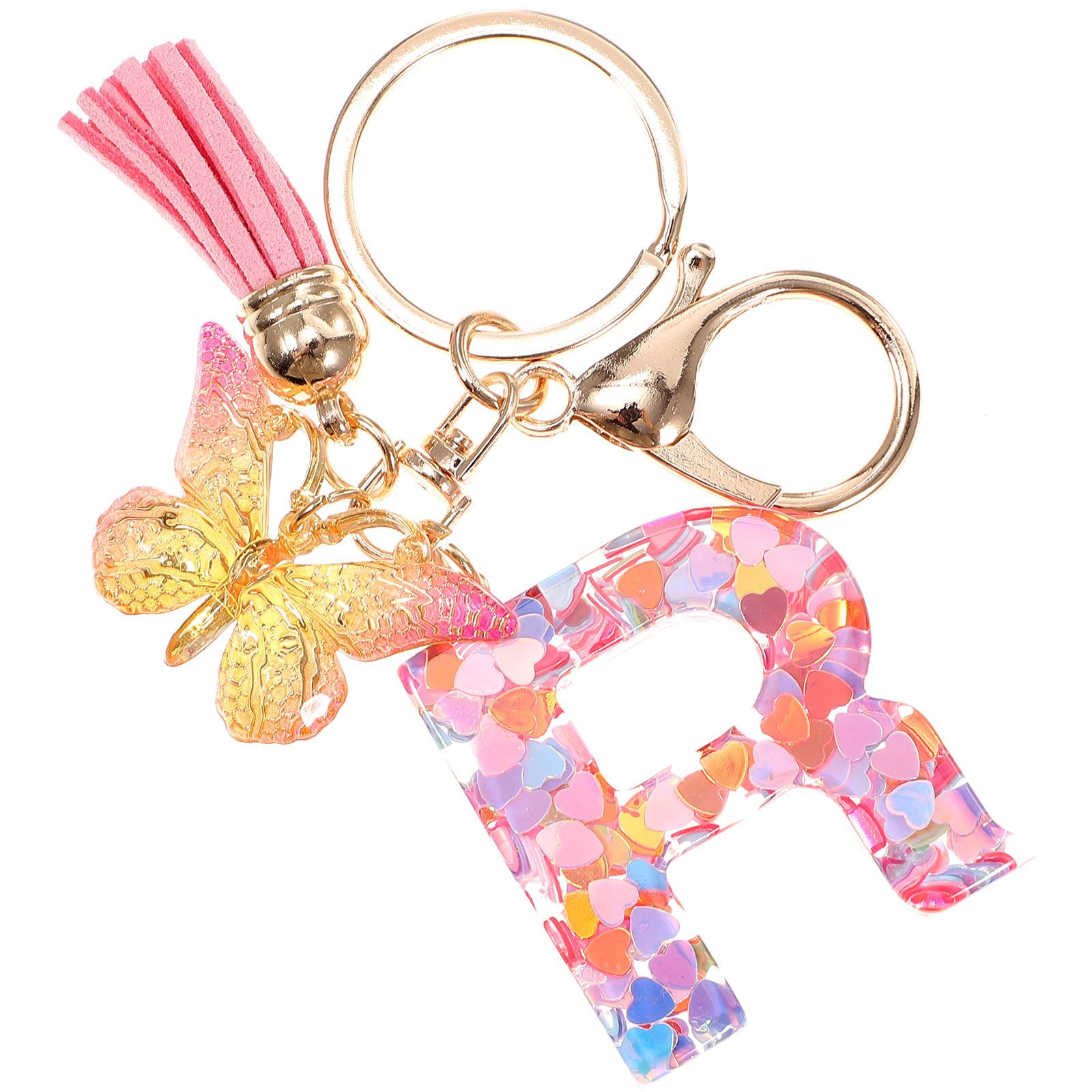 Aesthetic Keychains English for Women Multi Color Purse Crystal Epoxy ...