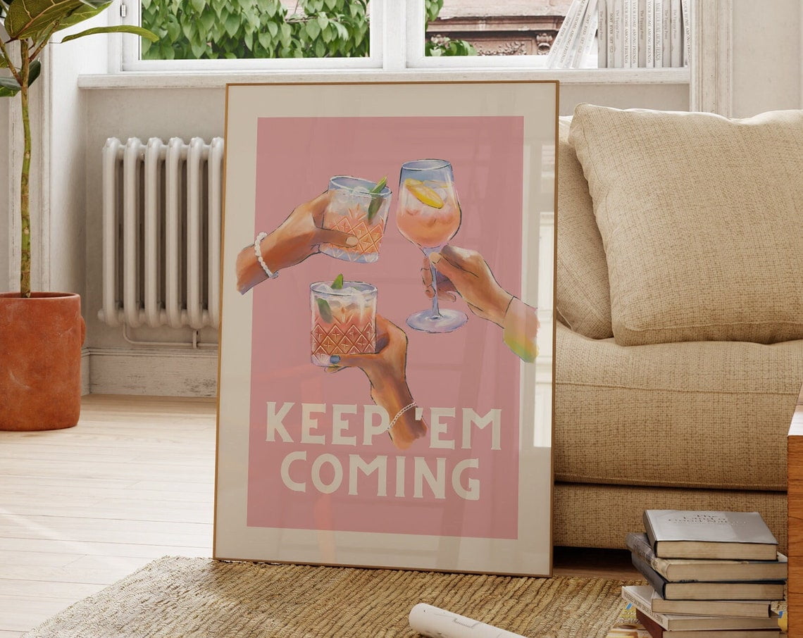 Aesthetic Kitchen Decor Trendy Cute Kitchen Wall Art Print Minimalist ...