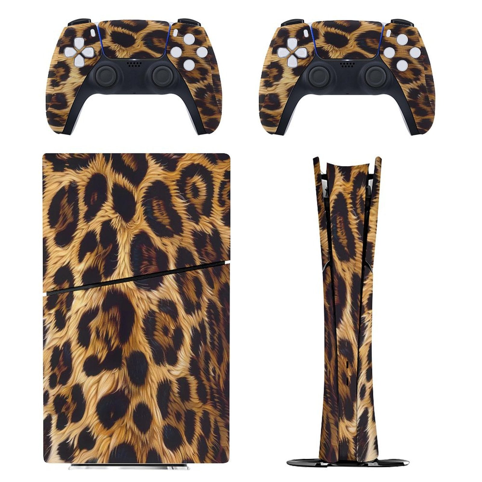 Aesthetic Leopard Print PS5/PS5 Slim Digital Disc Skin Sticker For ...