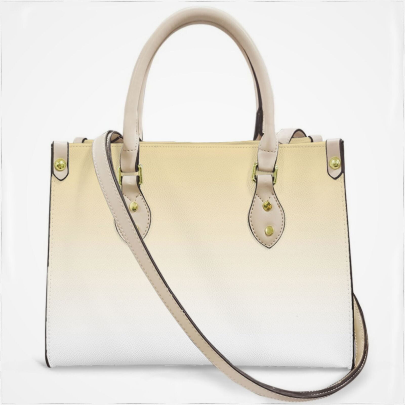 Aesthetic Light Ivory And White Gradient Cross Body Bags For Women ...