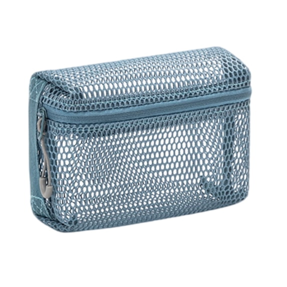Aesthetic Makeup Bag Cosmetic Bag Mesh Toiletry Bag Clear Lipstick ...