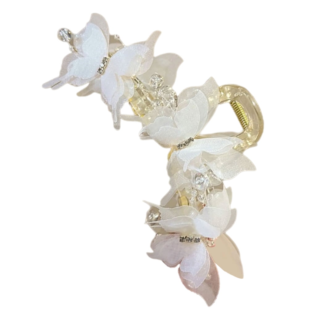 Aesthetic Mesh Butterfly Hair Claw Clip Acrylic Hair Shaping Jaw Clip ...
