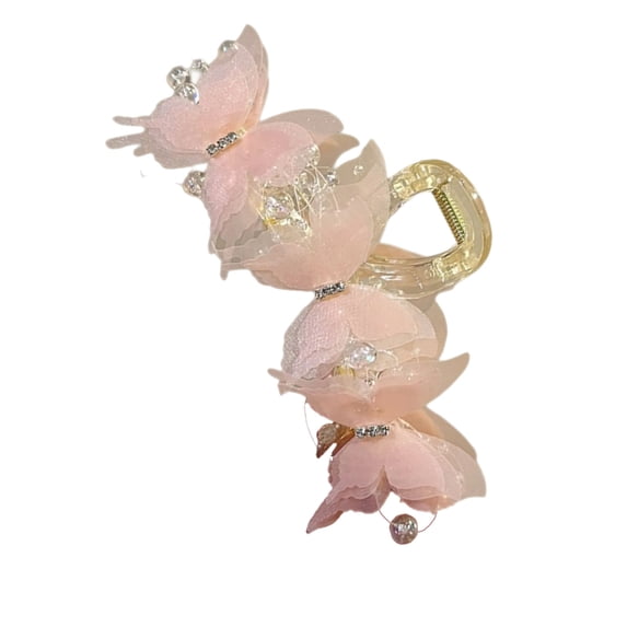 Aesthetic Mesh Butterfly Hair Clip Acrylic Hair Shaping Jaw Clip Strong ...