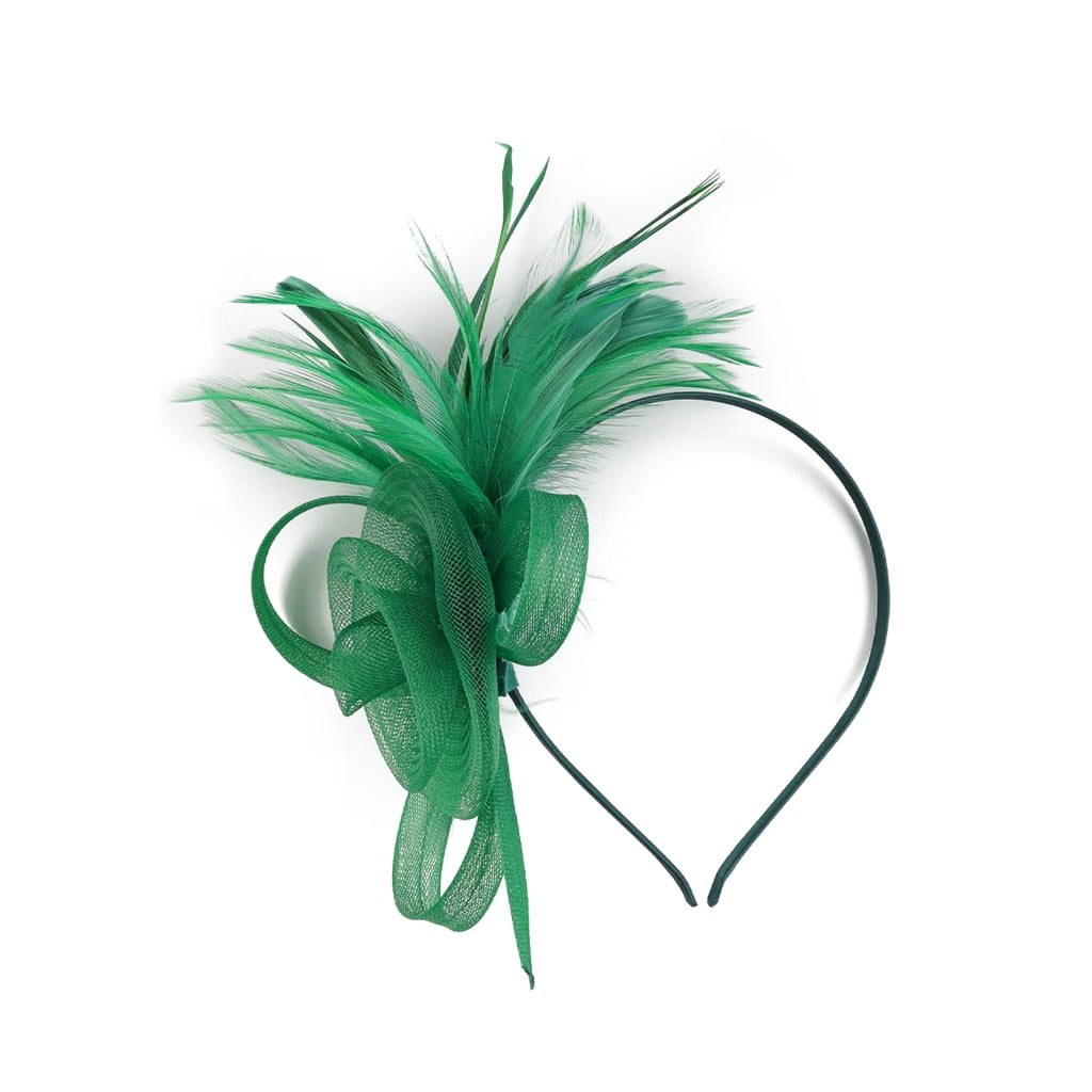 Aesthetic Mesh Feathered Headband for Women and Girl 1920s Hairband ...