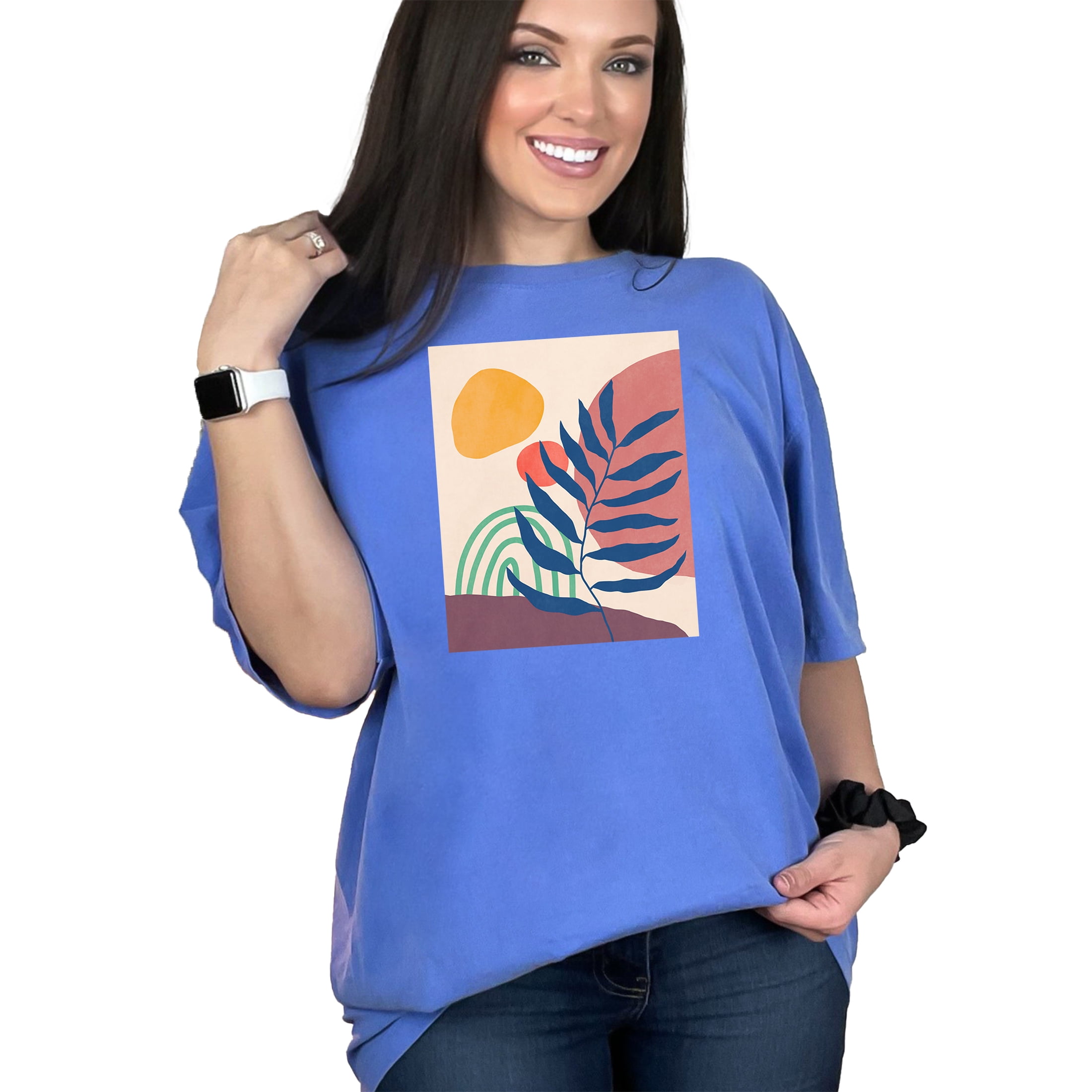 Aesthetic Minimalism Boho Rainbow, Sun & Botanical Art or Design, Flo ...