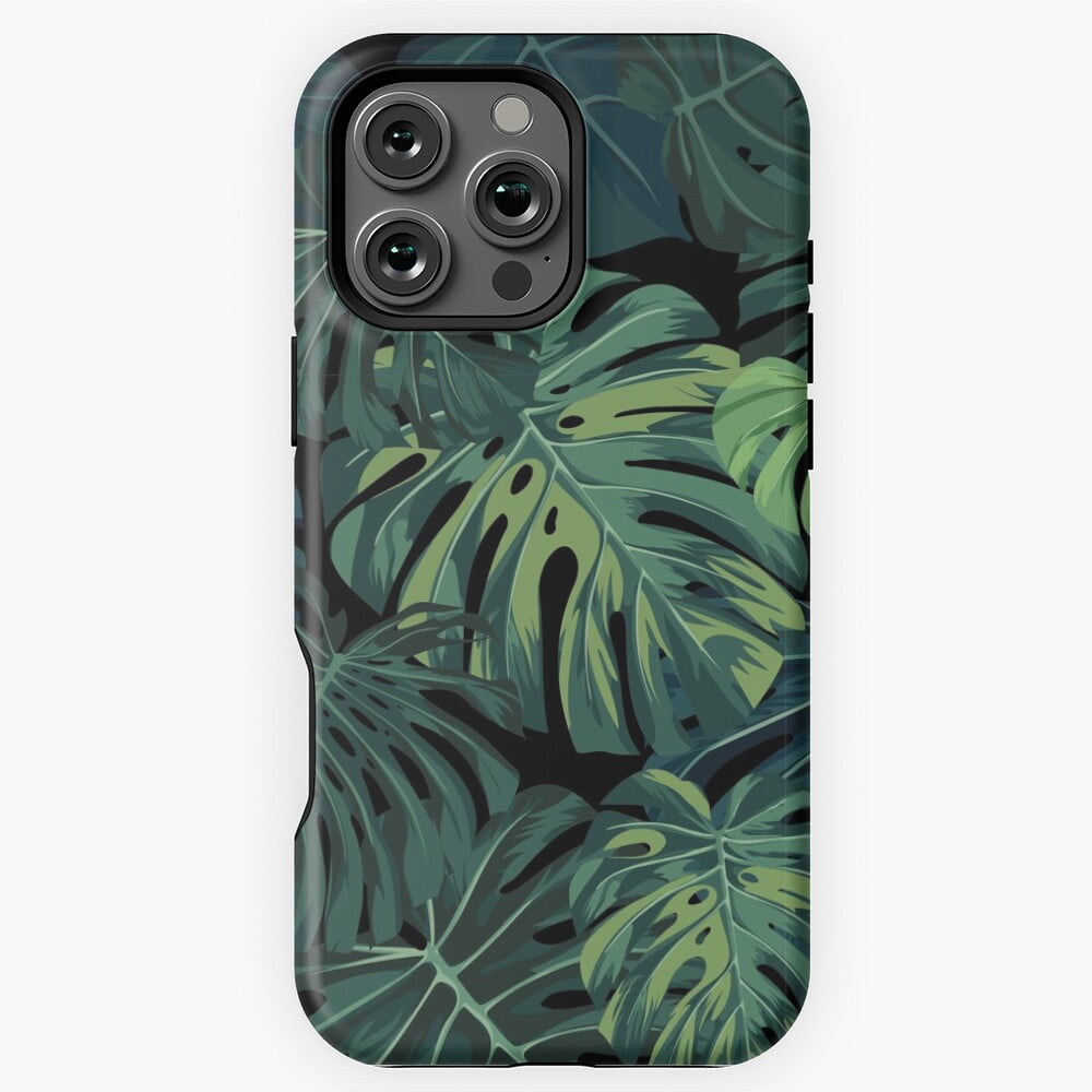 Aesthetic Monstera Leaves Phone Case for iPhone 16 15 14 13 12 11 Pro Max M891359 - Walmart.com