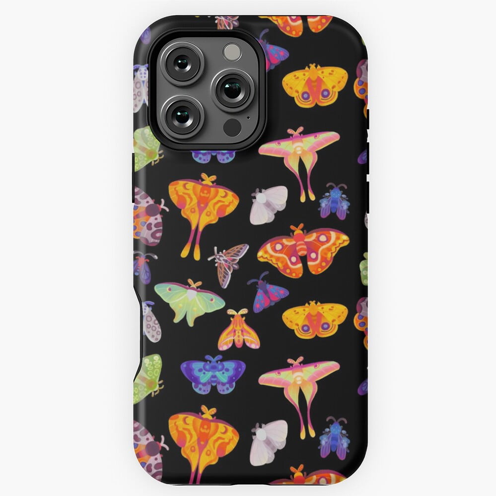 Aesthetic Moth Insect Goth Art Phone Case for iPhone 16 15 14 13 12 11 ...