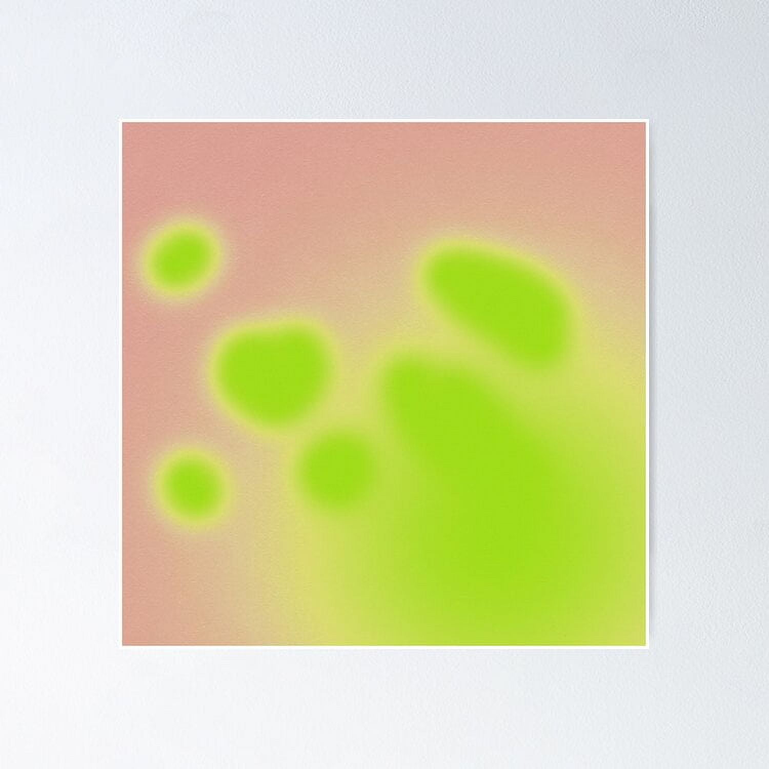 Aesthetic Neon Subtle Spots Gradient Pink and Lime Green Texture Paper ...