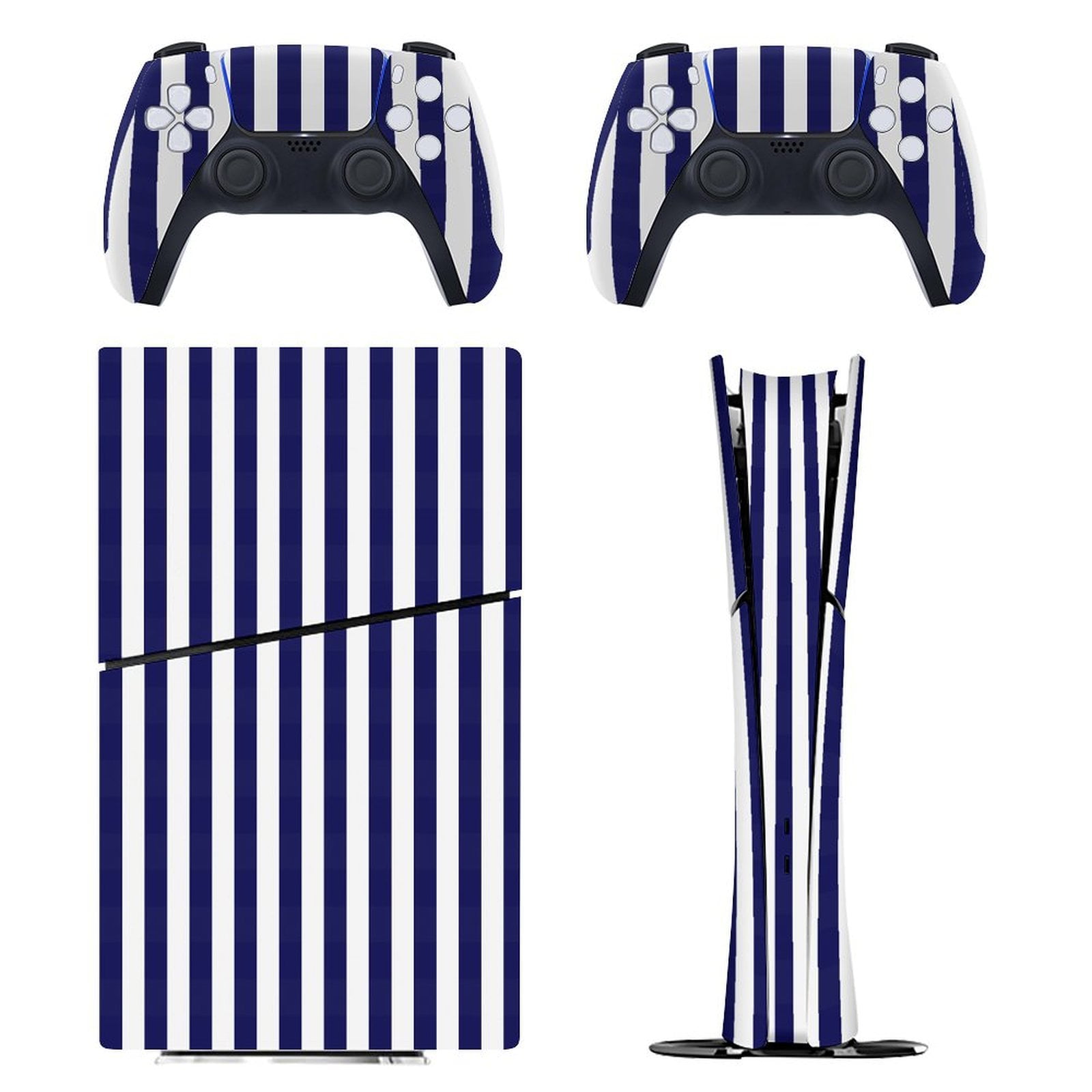 Aesthetic Night Blue And White Vertical PS5/PS5 Slim Digital Disc Skin ...