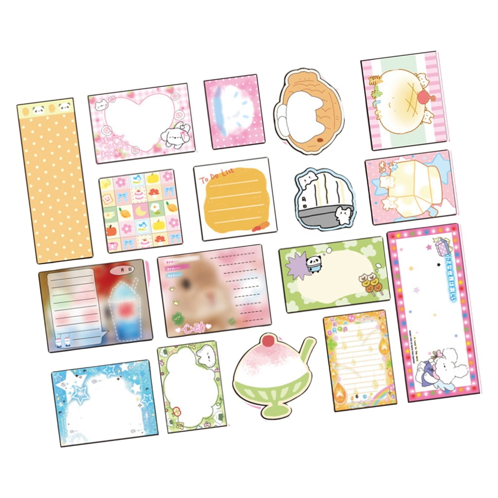 Aesthetic Note Paper 200 Sheets Cartoon Notes Vintage Memo Pad ...