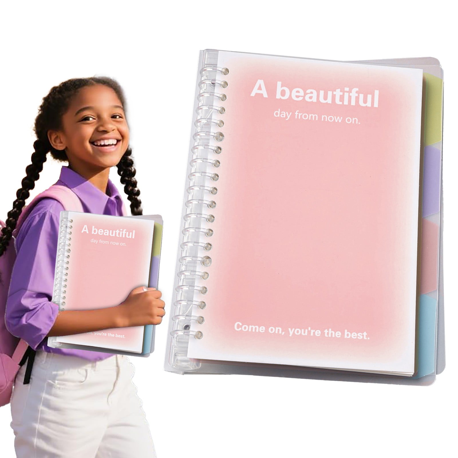 Aesthetic Notebook for Women Men Cute College Ruled A5 Journaling ...