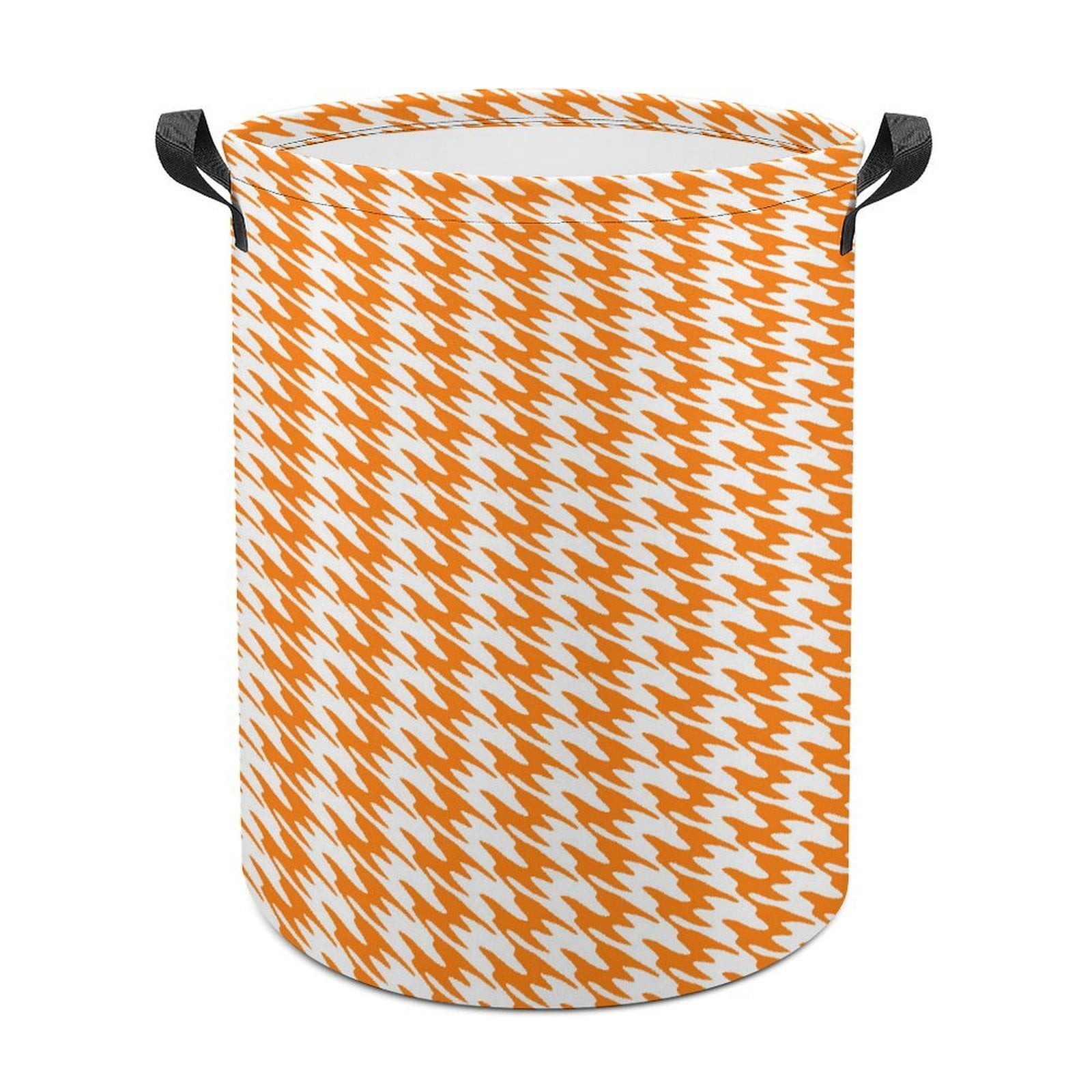 Aesthetic Orange And White Ripple Large Dirty Clothes Hamper Foldable ...
