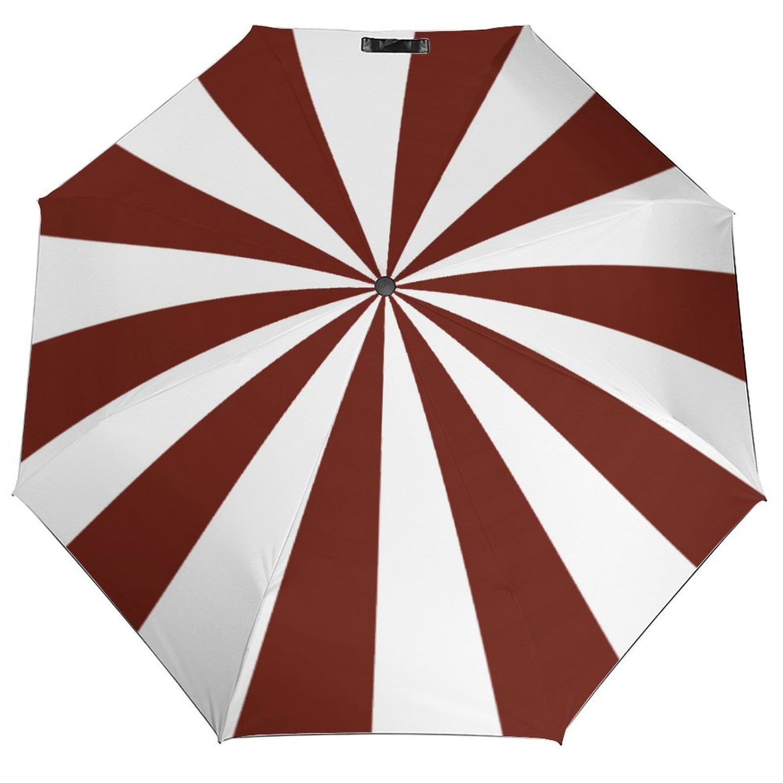 Aesthetic Oxide Red And White Sunburst Rain Umbrella Sun Protection Sun Umbrella Parasol Folding ...