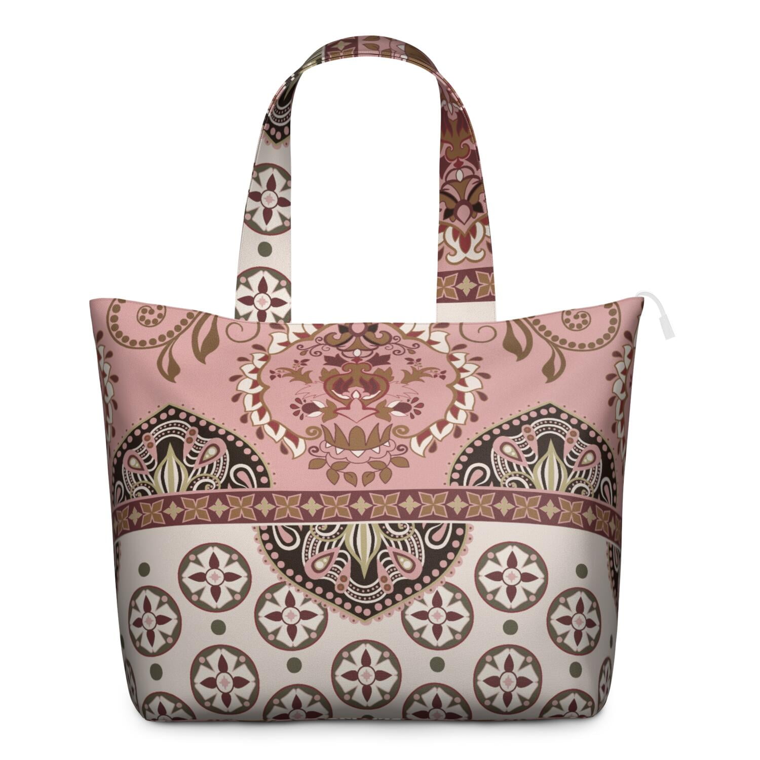 Aesthetic Paisley Pattern Duffel Bohemian Chic Weekender Bag with Artistic Floral Design ...