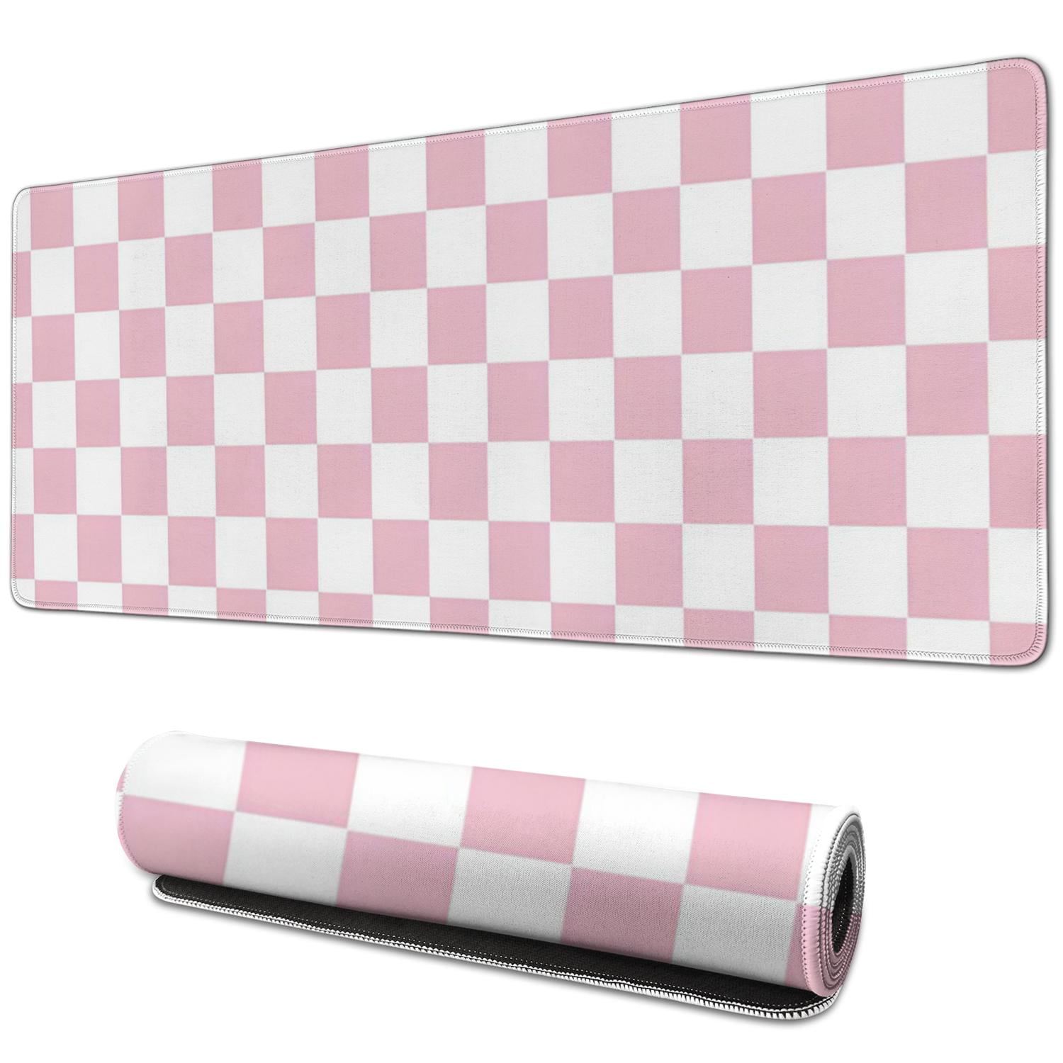 Aesthetic Pastel Checkered Desk Mat - Enhance Your Workspace with This ...