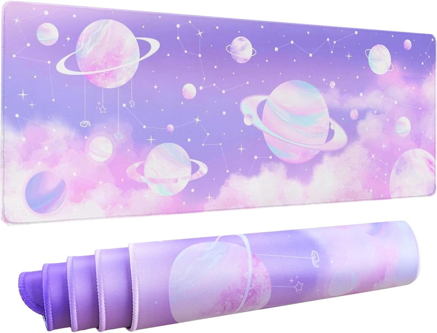 Aesthetic Pastel Gaming Mouse Pad for Desk XL Extended, Star ...