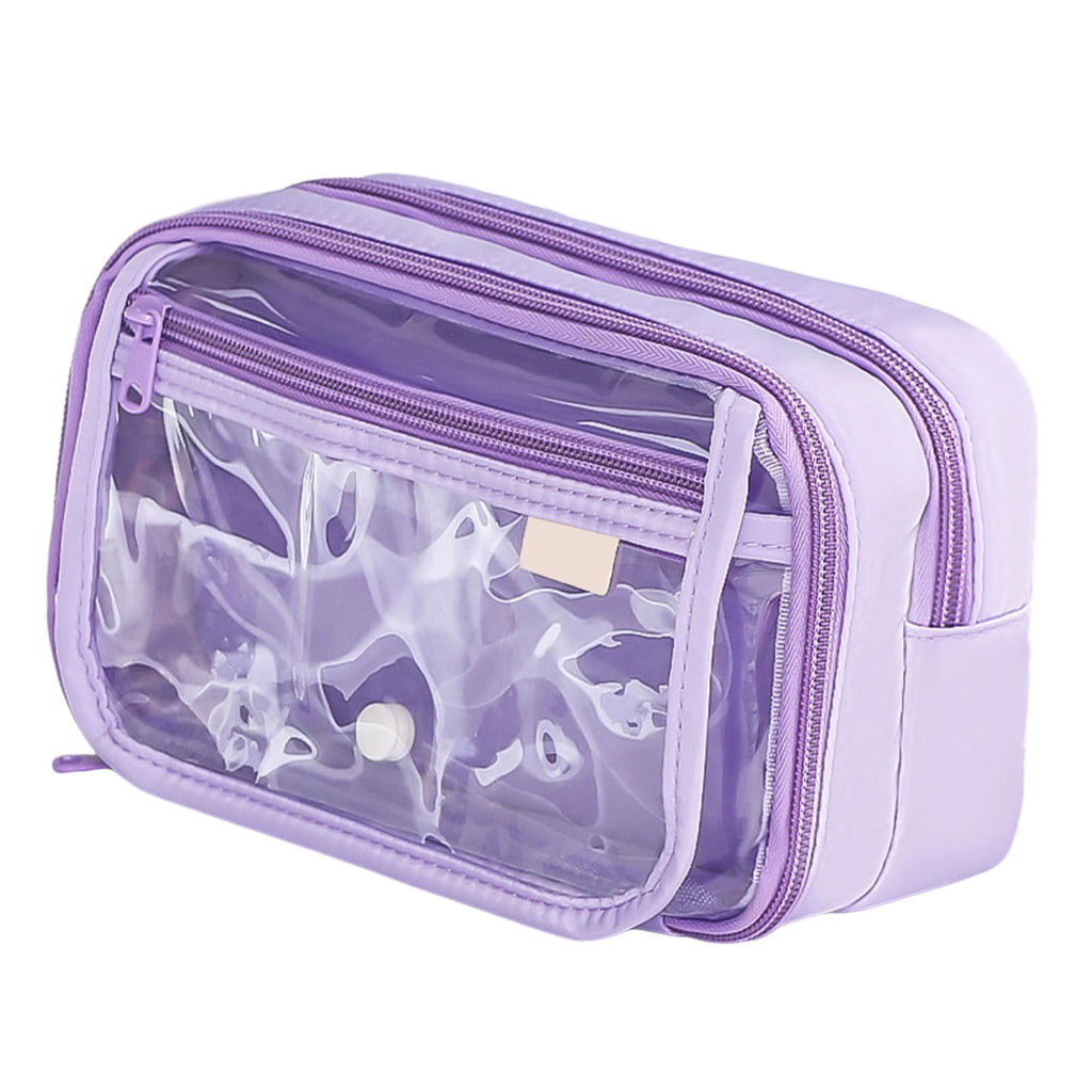 Aesthetic Pen Case Clear Pencil Bag Pencil Case Simple Pen Organizers ...