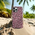 Aesthetic Pink Leopard Print Phone Case for iPhone 12-17 Pro Max Models ...