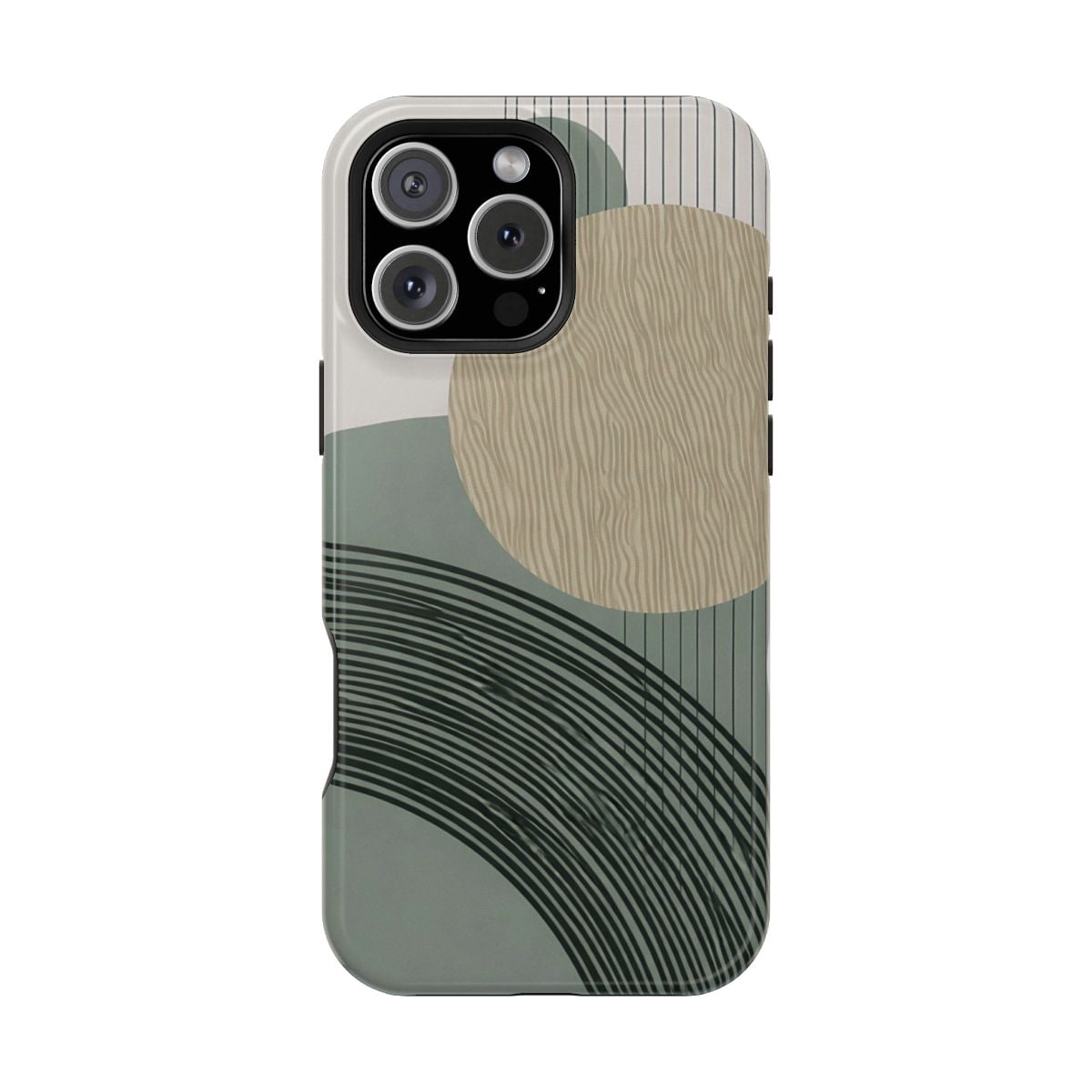 Aesthetic Polka Dot Geometry Tough Case for iPhone 17 16 15 14 13 12 11 ...