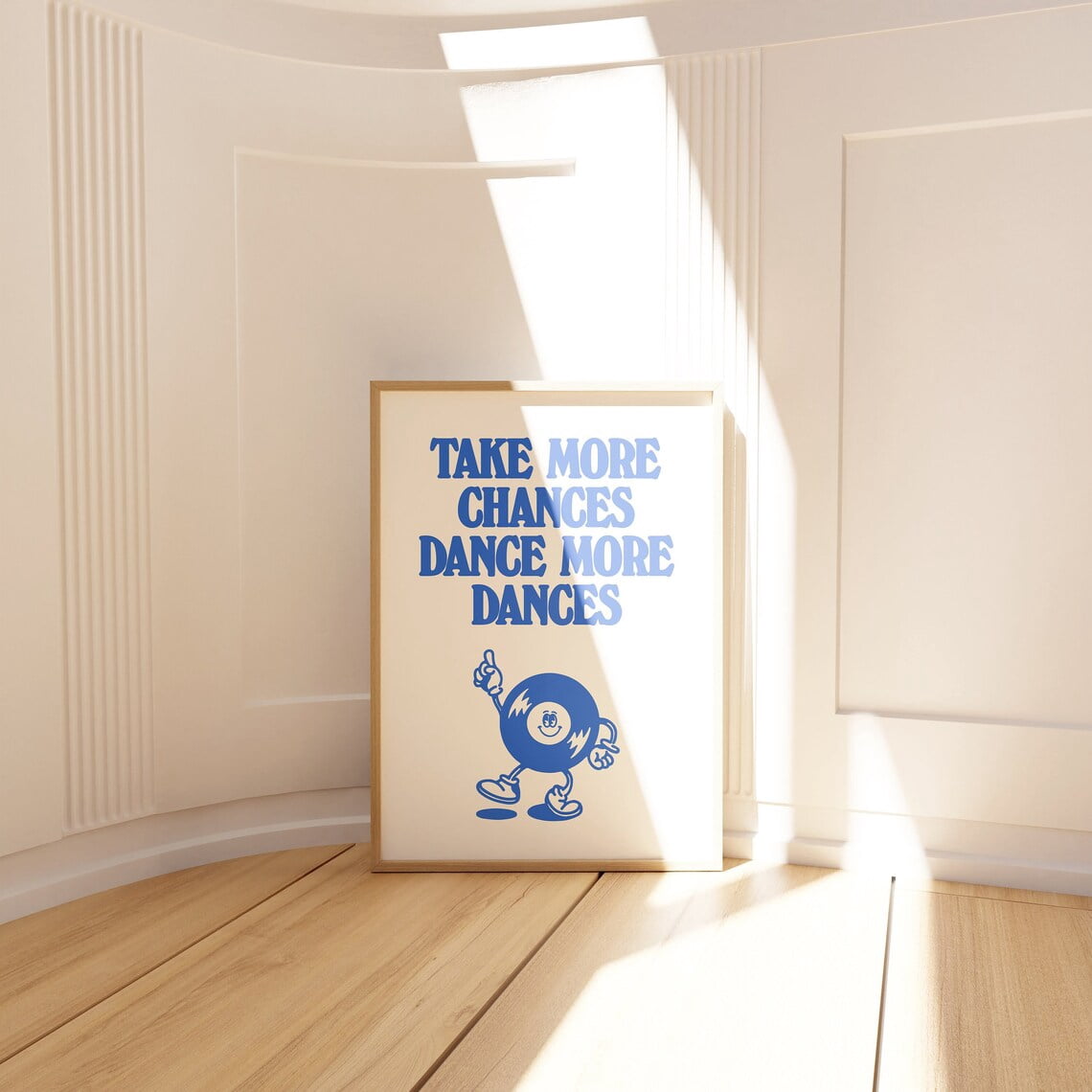 Aesthetic Poster, Blue Poster, Blue Print, Trendy Wall Art Prints, Room ...