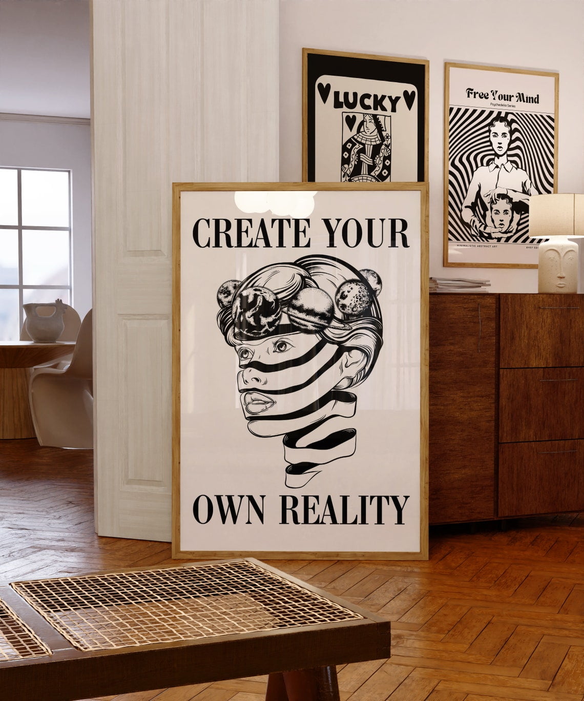 Aesthetic Poster Retro Wall Decor Able Print Trippy Psychedelic ...