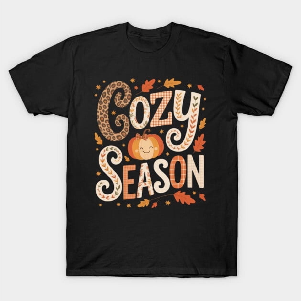 Aesthetic Preppy Fall Cozy Season Autumn Thanksgiving Graphic, H6297 T-Shirt, for Men and Women ...