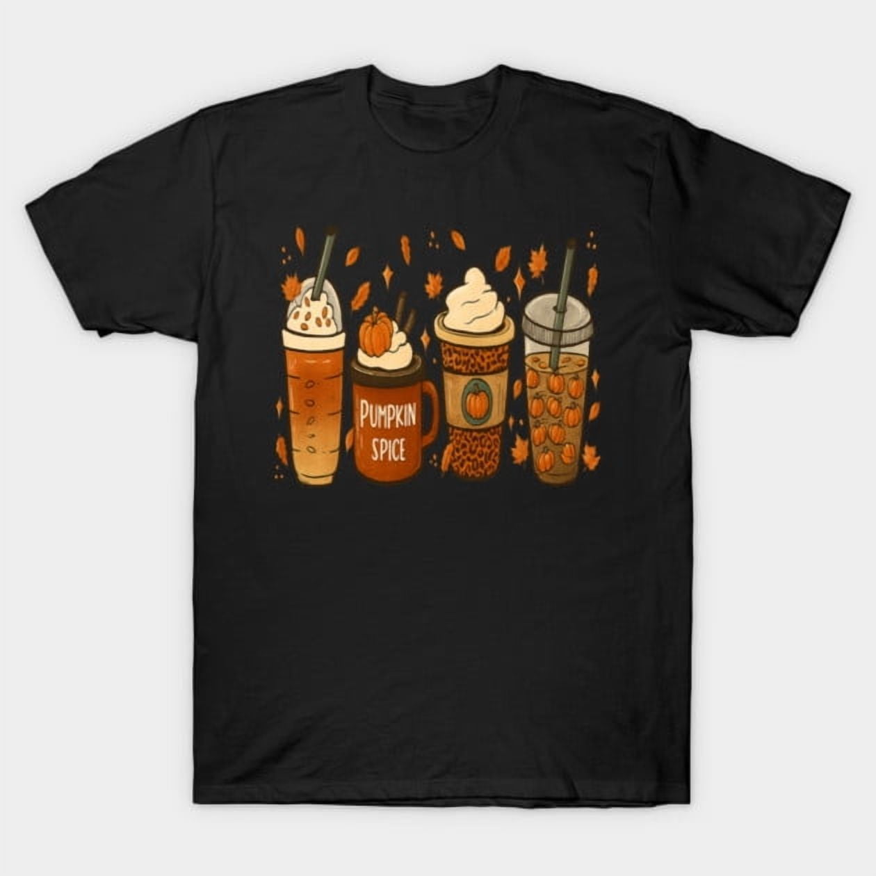Aesthetic Pumpkin Spice Coffee Drinks Autumn Vibes Fall Graphic Unisex ...