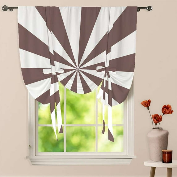 Aesthetic Purple Violet And White Sunburst Window Curtain for Living ...