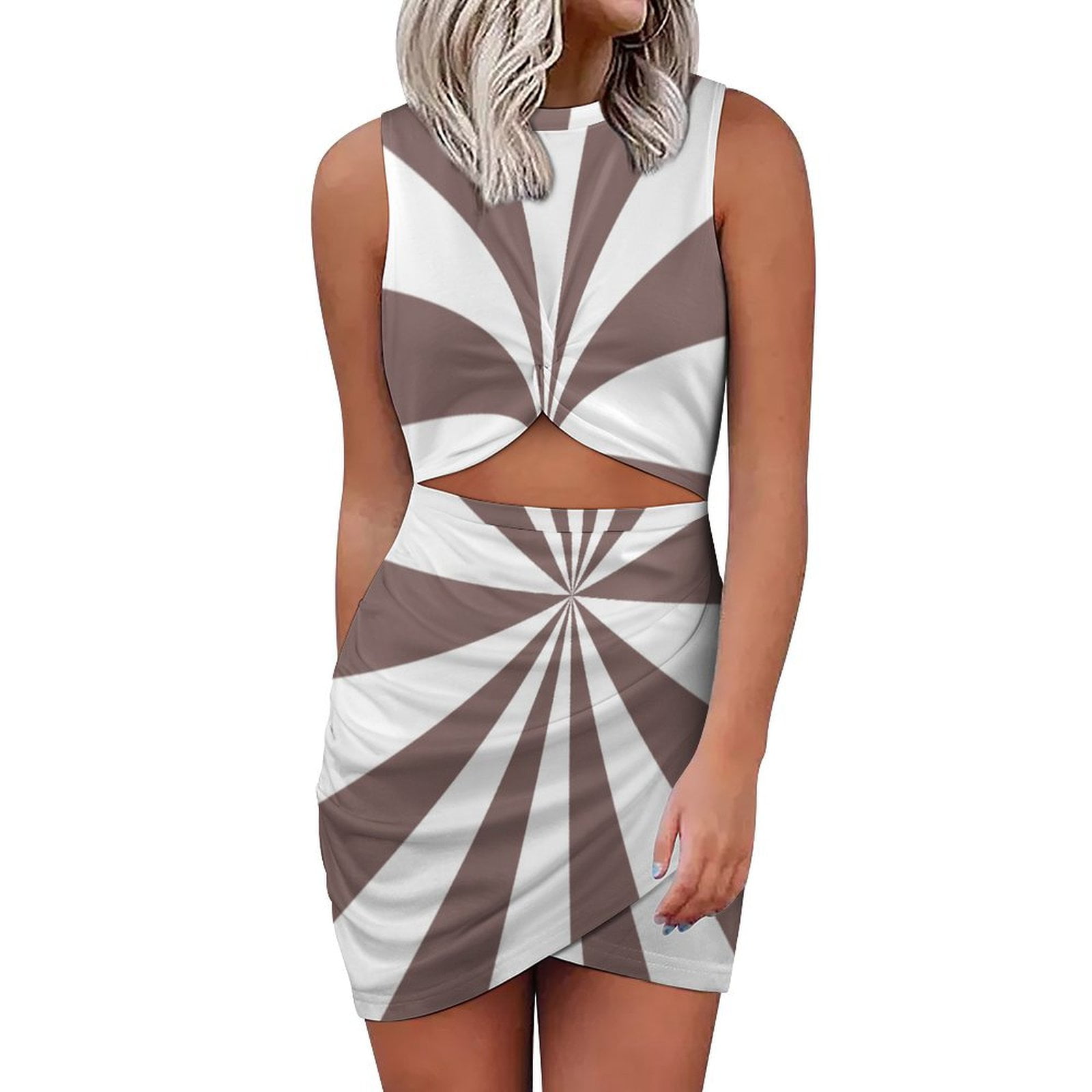 Aesthetic Purple Violet And White Sunburst Women's Crossover Slim Hip ...