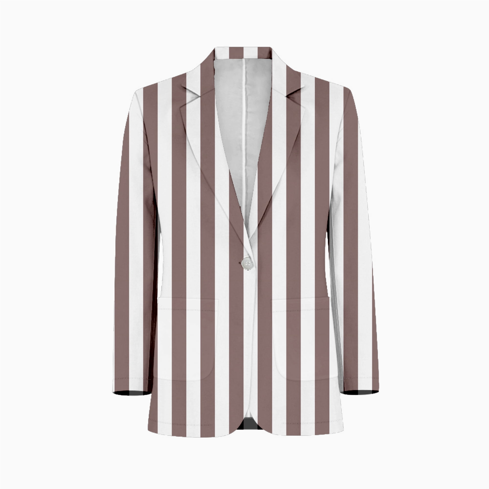 Aesthetic Purple Violet and White Vertical Customized Men's Suits full ...