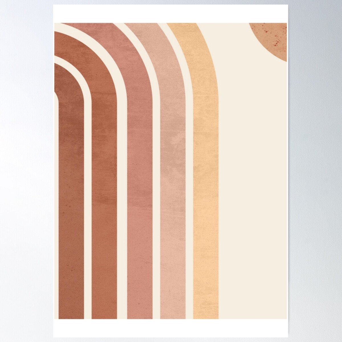 Aesthetic Rainbow Pastel Poster Wall Art, Modern Wall Decor For Living ...