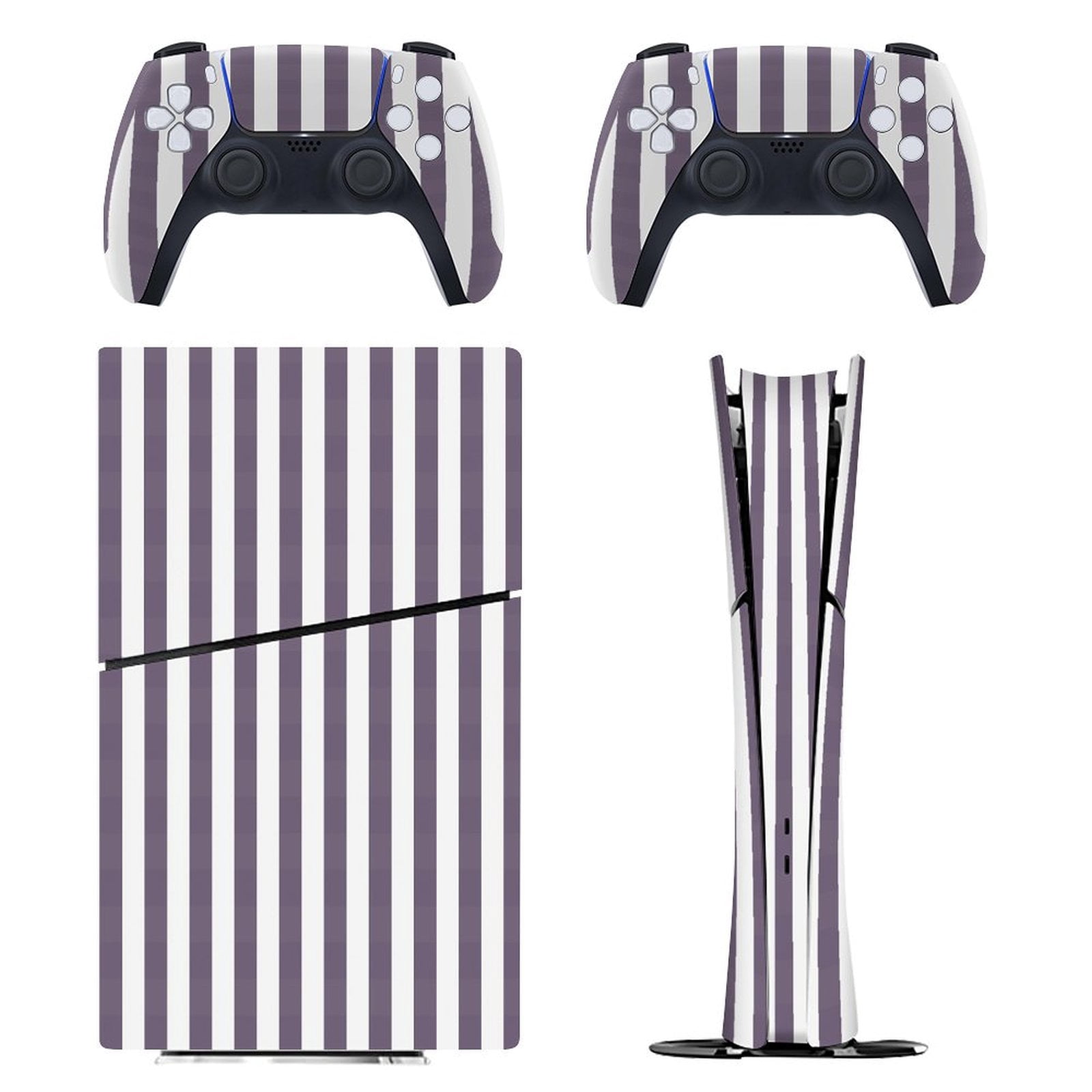 Aesthetic Red Lilac And White Vertical PS5/PS5 Slim Digital Disc Skin ...