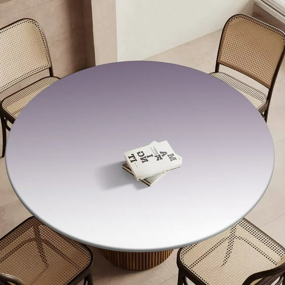 Aesthetic Red Lilac And White Gradient Round Table Cover Kitchen ...