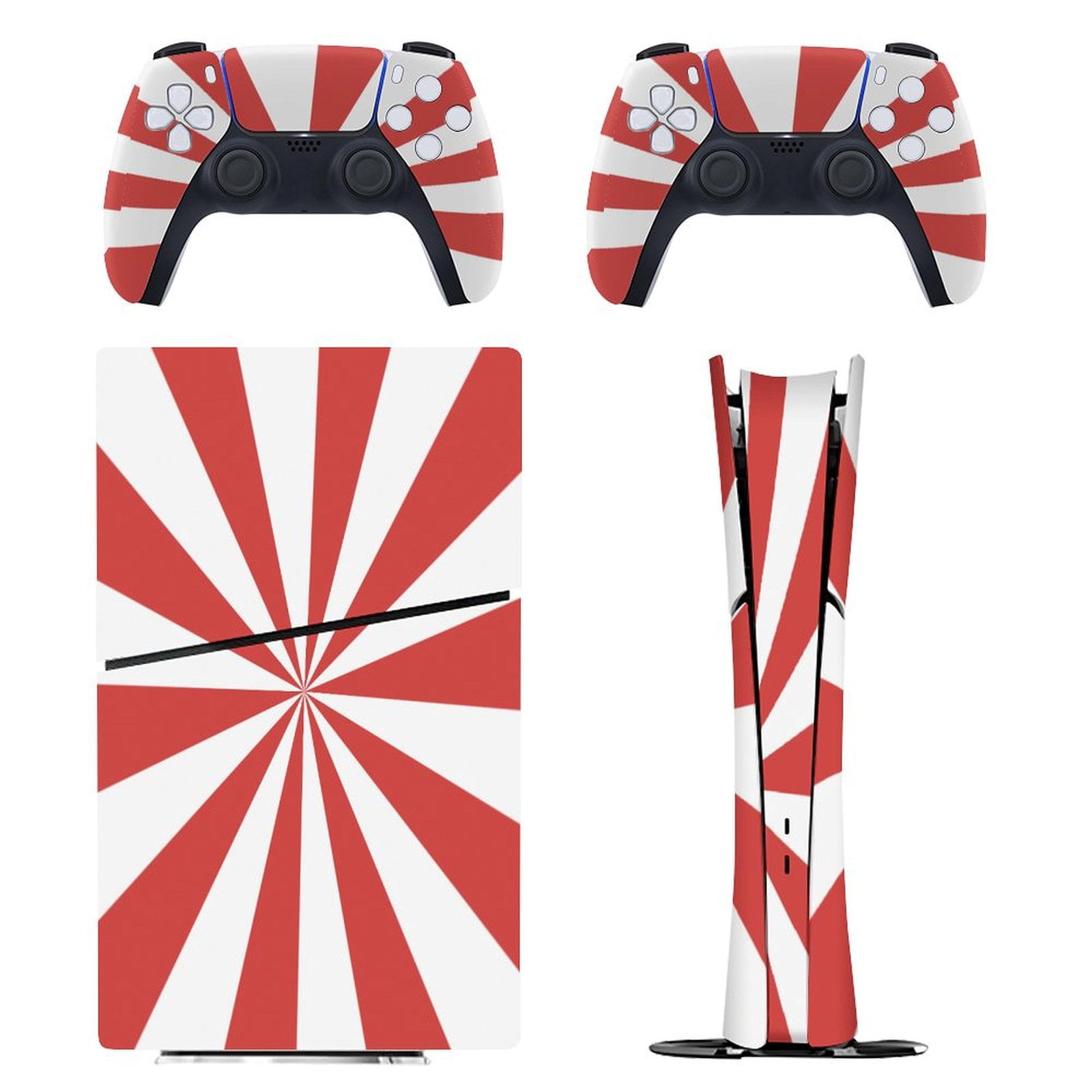Aesthetic Rose And White Sunburst PS5/PS5 Slim Digital Disc Skin ...