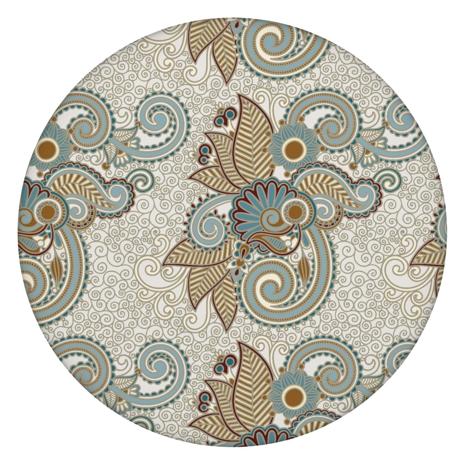 Aesthetic Round Elastic Tablecloth Waterproof Fitted Cover with ...