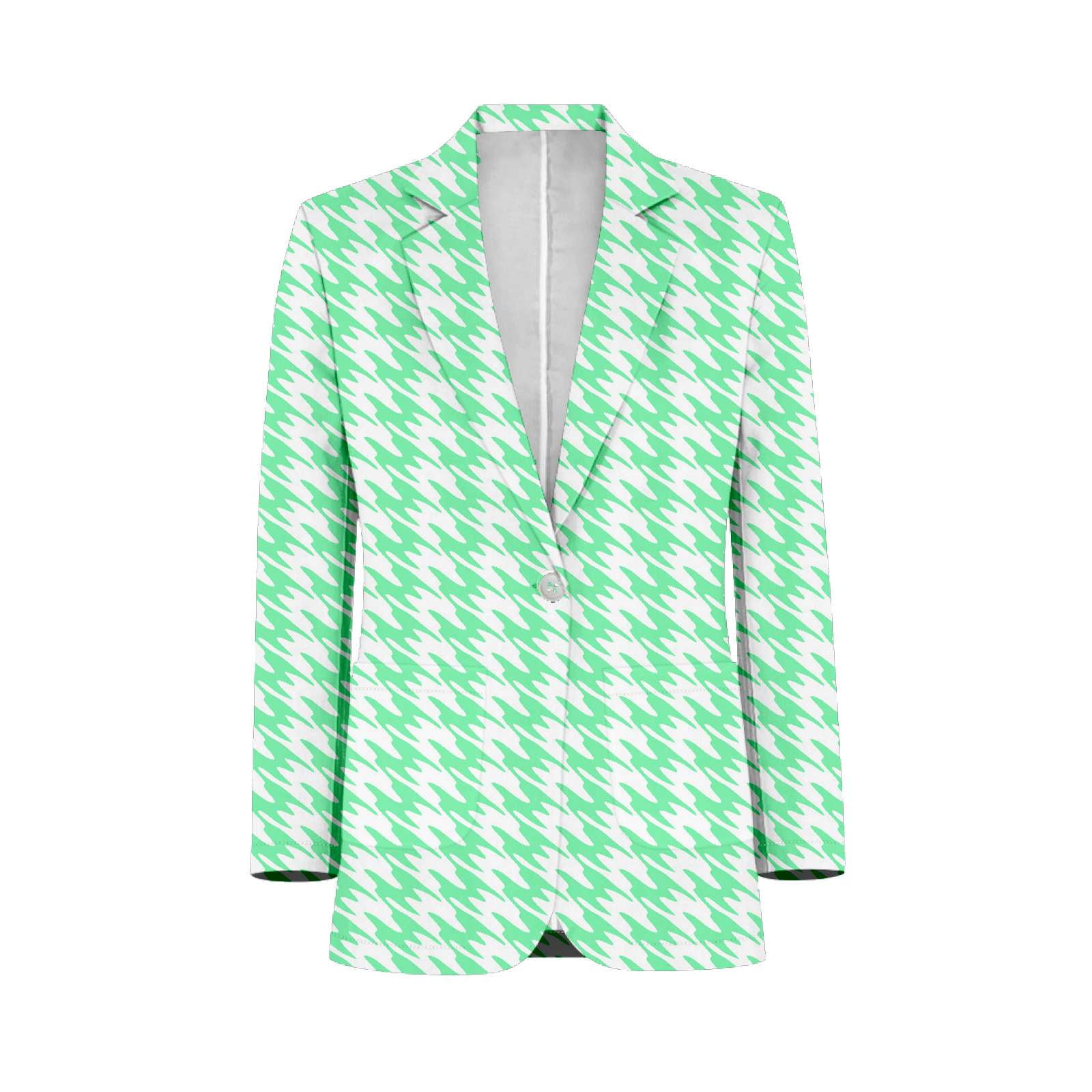 Aesthetic Sage Green And White Ripple Customized Men's Suits full man ...