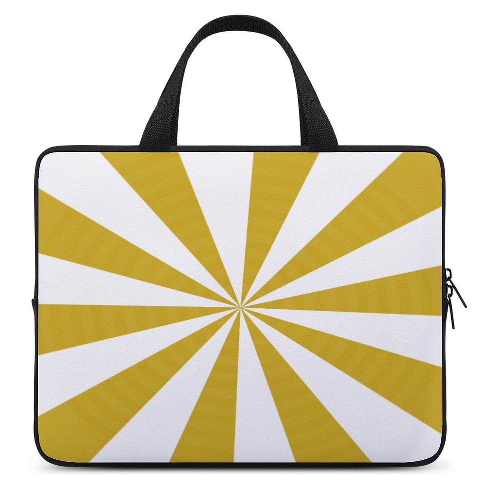 Aesthetic Sand Yellow And White Sunburst Laptop Bag Women Man 10 12 13 ...