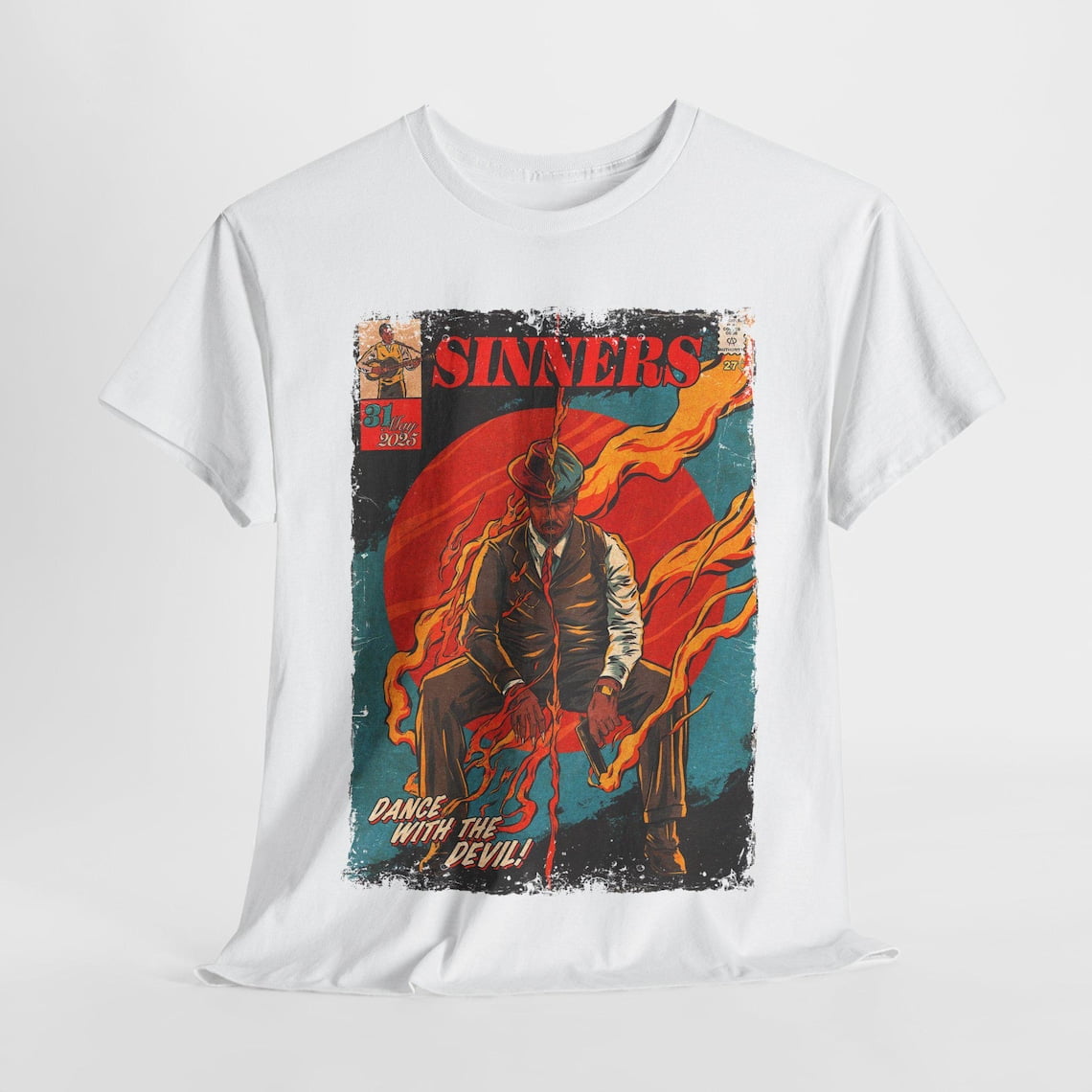 Aesthetic Sinners Horror Movie Vintage Graphic Unisex Heavy Cotton T ...