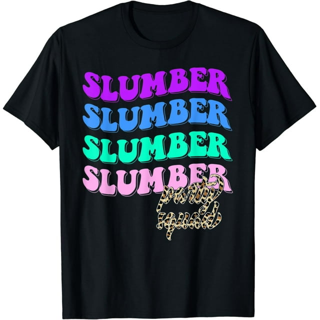 Aesthetic Slumber Party Squad Matching Sleepover Party T Shirt