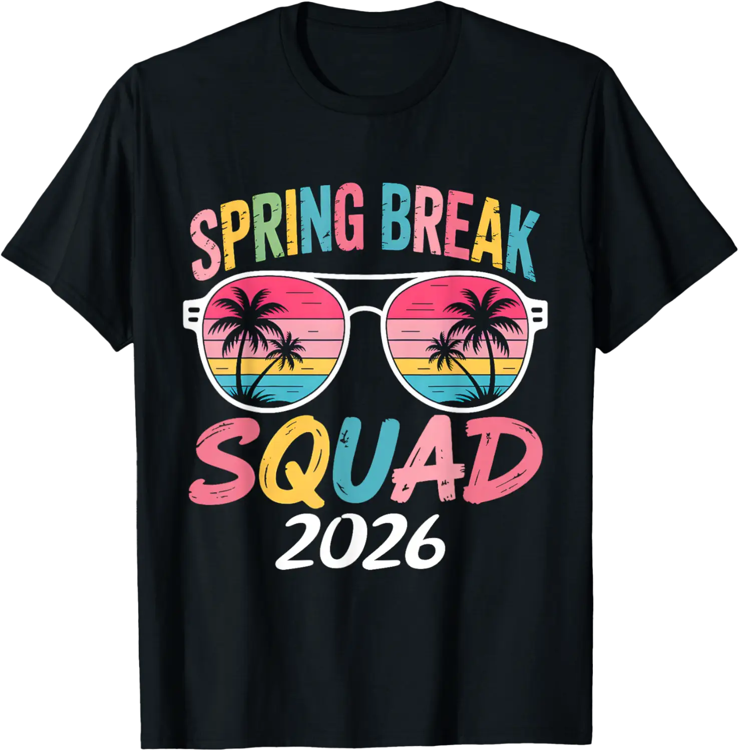Aesthetic Spring Break Vintage Family Vacation Squad T-Shirt - Walmart.com