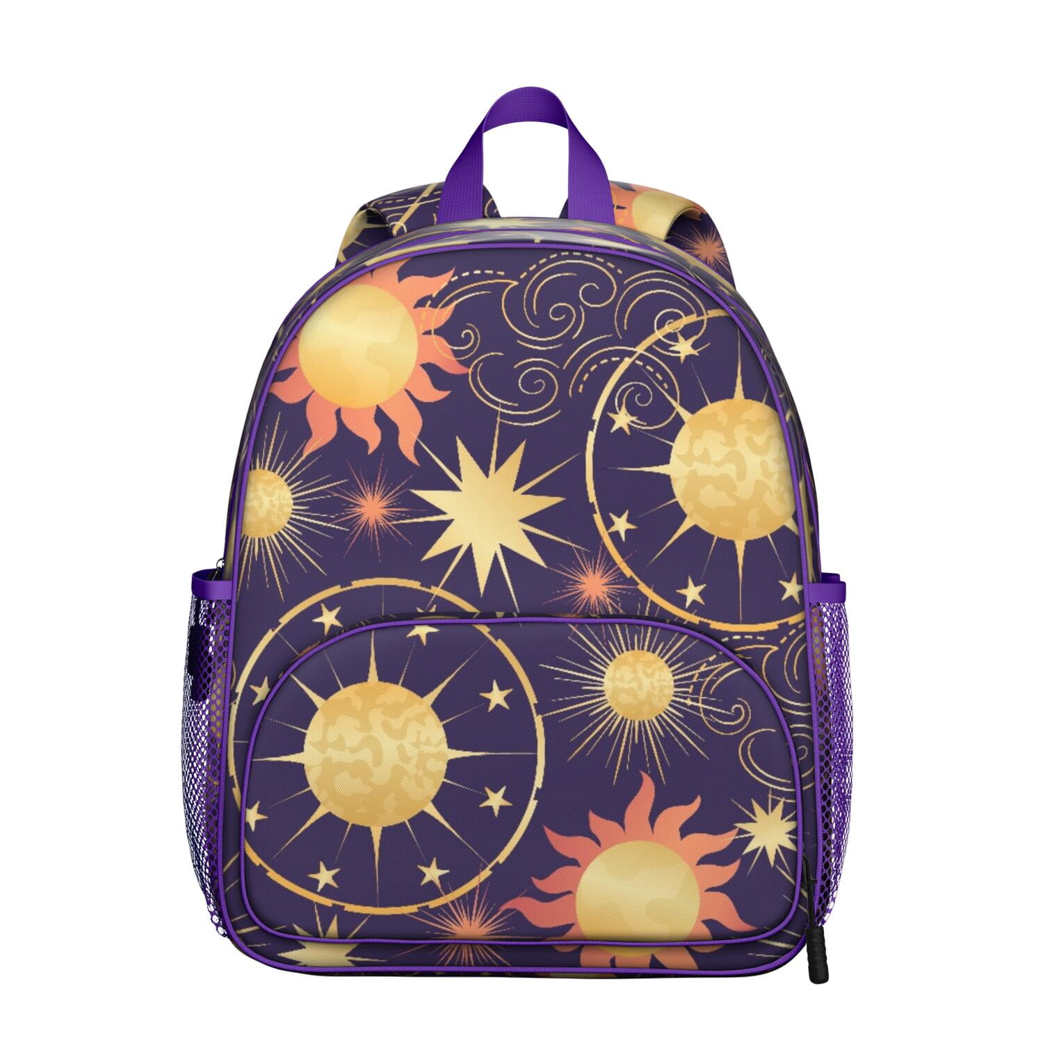 Aesthetic Student Backpack – Gothic Celestial Moon Astrology Print With ...