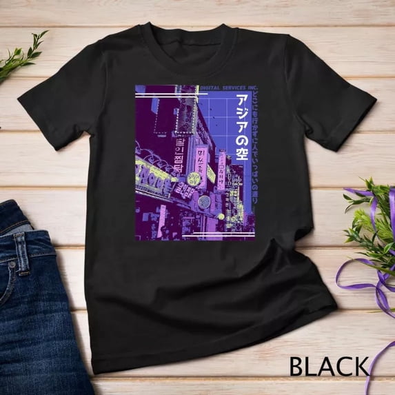 Aesthetic Style Vaporwave Japan Hip Hop 80S 90S Tokyo Osaka Unisex T ...